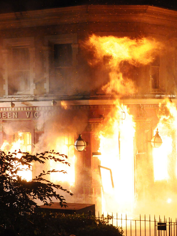BBC - EastEnders: First shots of the Vic fire